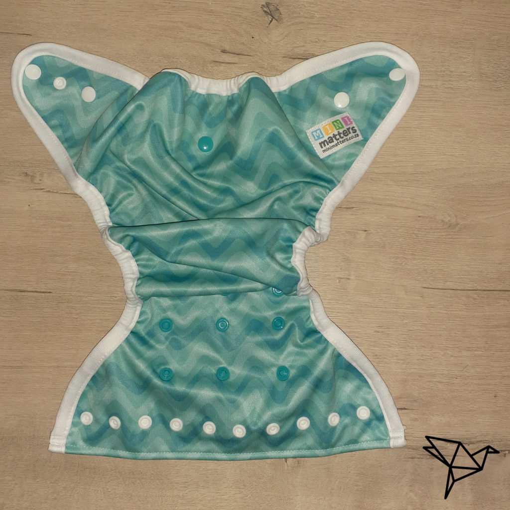 Printed OSFM PUL Cover – Ocean Waves - Origami Eco